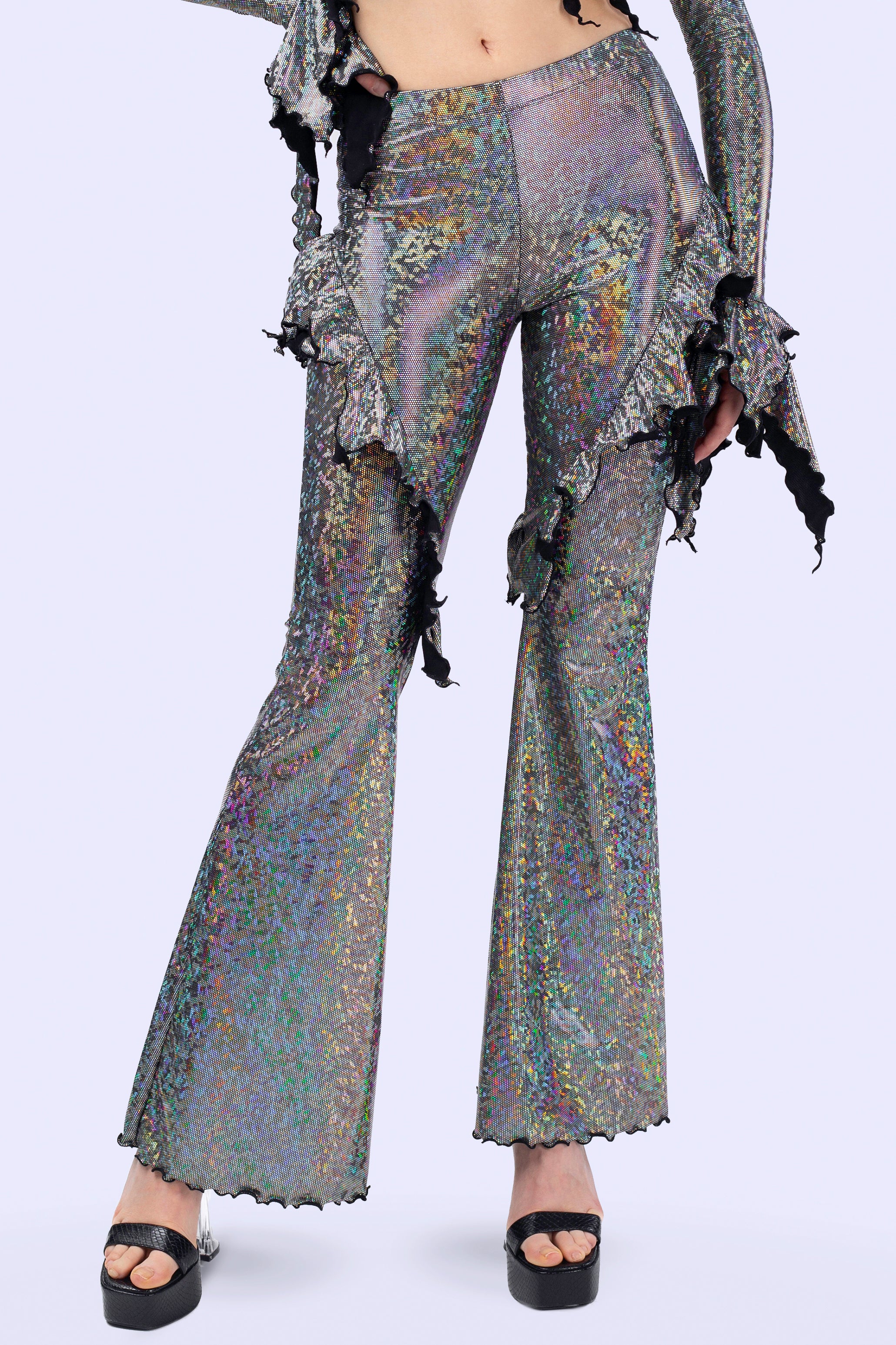 Silvermist Ruffled Pants – BADINKA