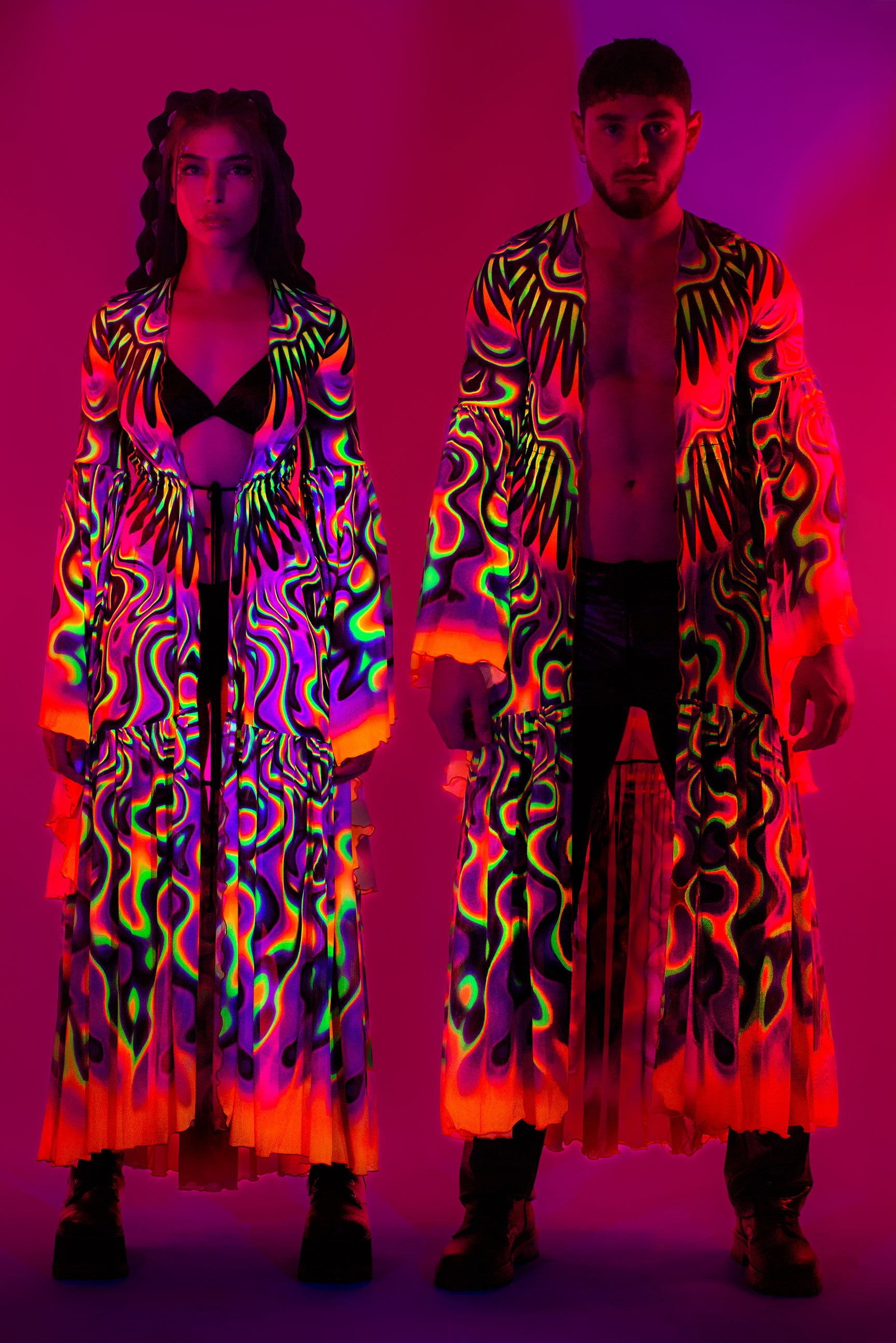 Acid Ripple Unisex Mesh Duster – BADINKA