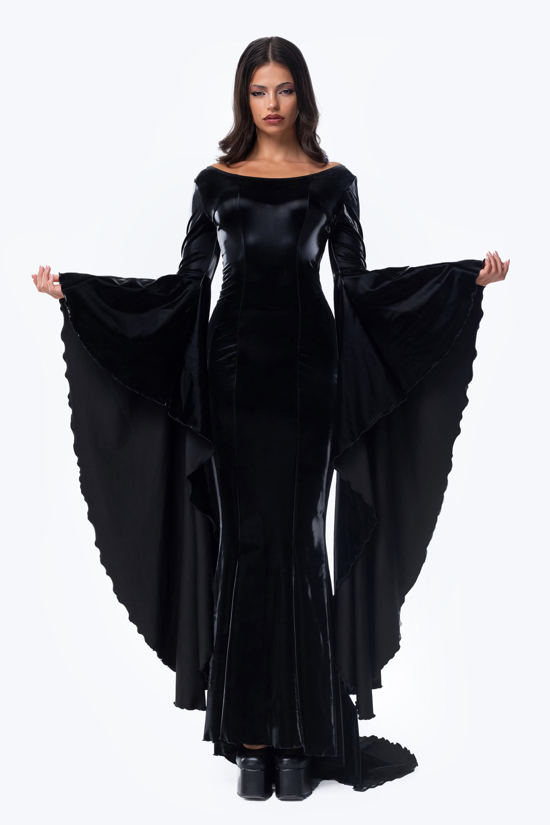 Gothic Matron Macabre Halloween Dress for Women - BADINKA