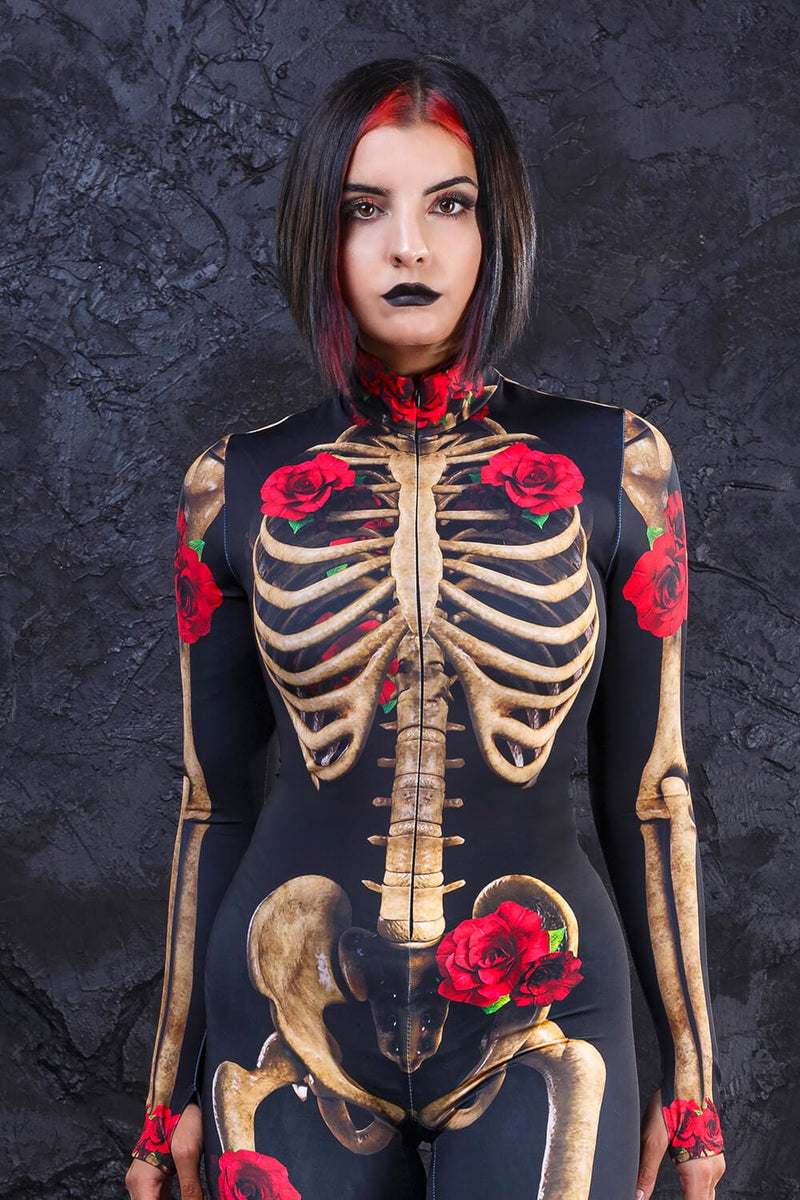 Graveyard Skeleton Costume - Adult Halloween Costumes for Women – BADINKA