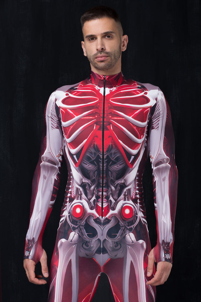 Crimson Skeleton Male Costume – BADINKA