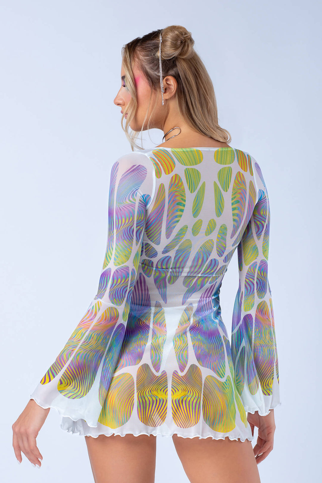 Myriad Mesh Mini Dress - BADINKA