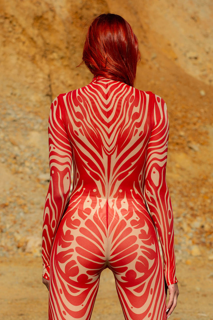 Ruby Mirage Mesh Costume - BADINKA