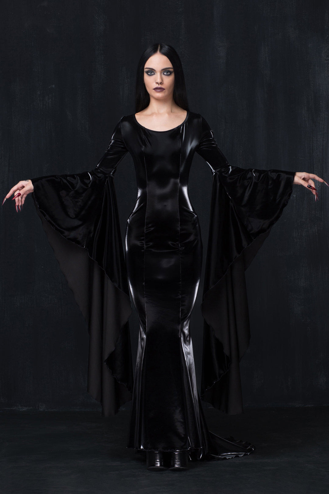 Matron Macabre Maxi Sleeve Dress – BADINKA