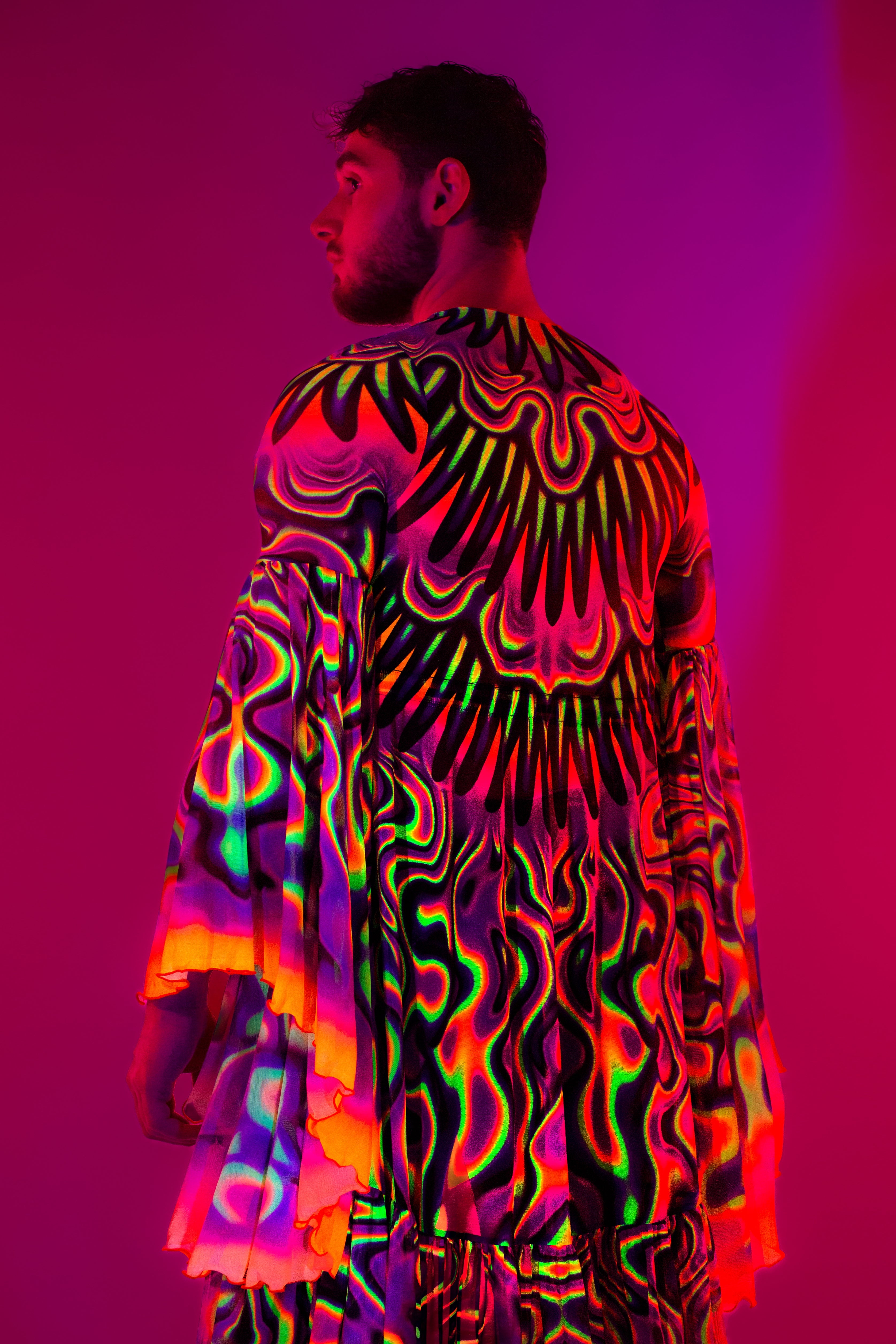 Acid Ripple Unisex Mesh Duster – BADINKA