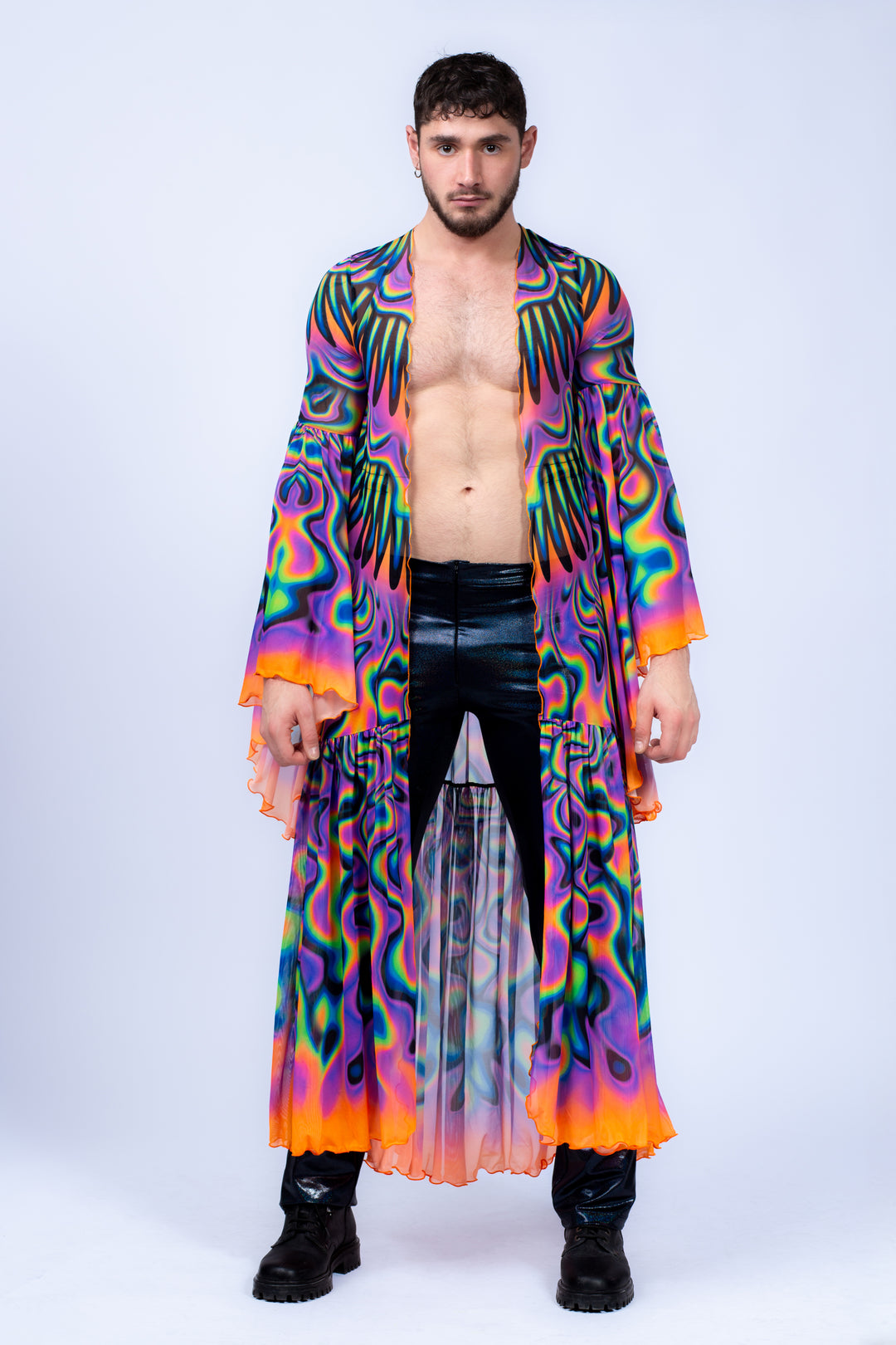 Acid Ripple Unisex Mesh Duster – BADINKA