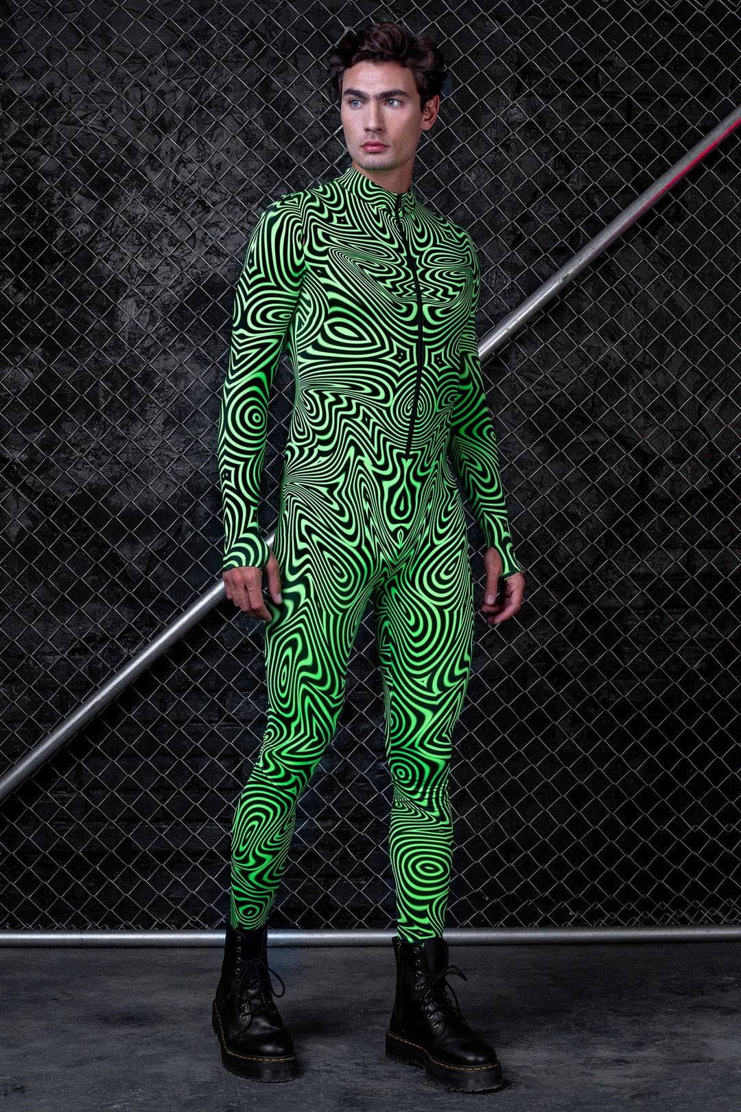 Rapture Green UV Male Costume – BADINKA